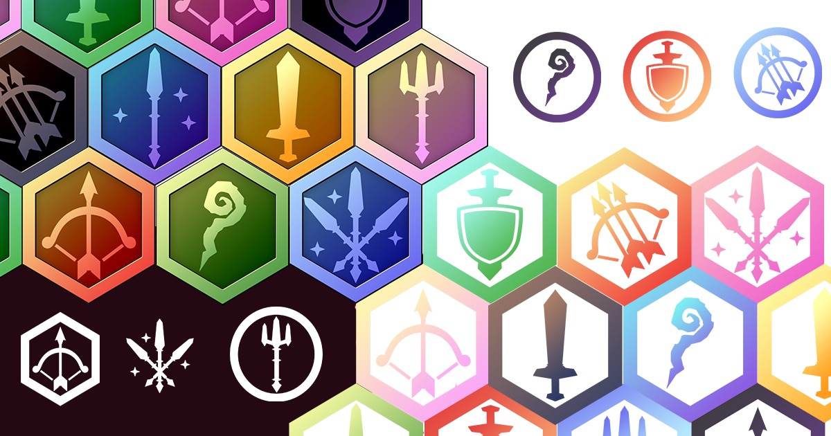 Weapon and Job Icon Vol1 | 2D Icons | Unity Asset Store