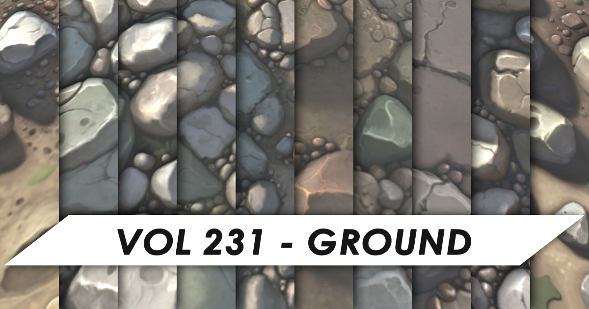 Stylized Textures - Vol 231 - Ground | 2D Textures & Materials | Unity ...