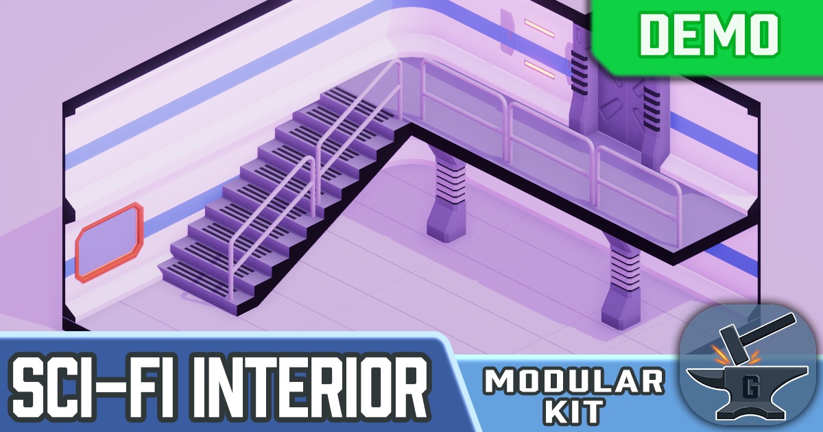 Sci-Fi Interior Modular Kit [Demo] | 3D Sci-Fi | Unity Asset Store