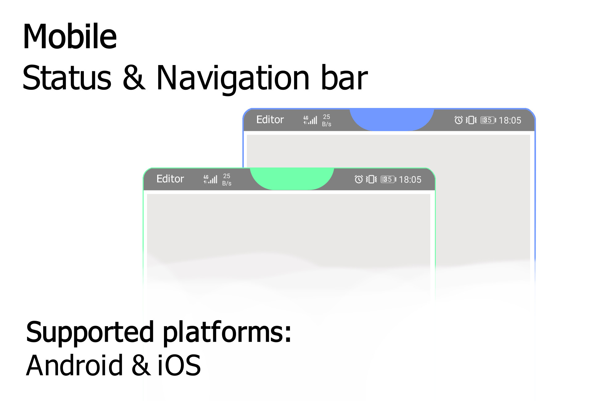 Mobile Status & Navigation bar | 2D GUI | Unity Asset Store