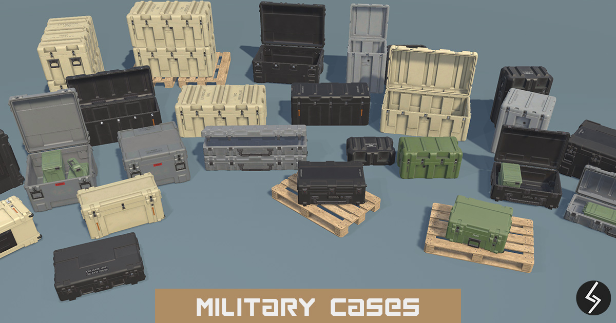 Military Cases Pack | 3D Props | Unity Asset Store