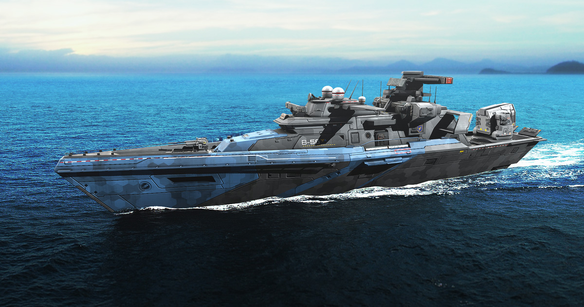 WARSHIPS - Patrol Boat | 3D Sea | Unity Asset Store