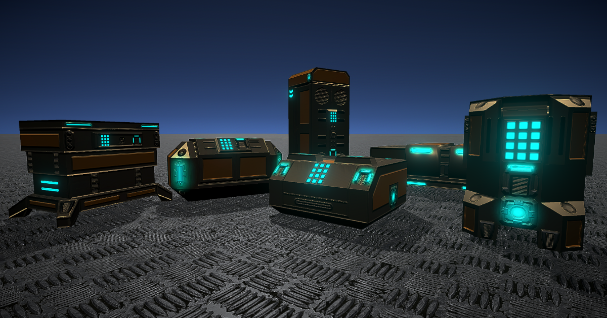 HiTech SciFi Crates | 3D Props | Unity Asset Store