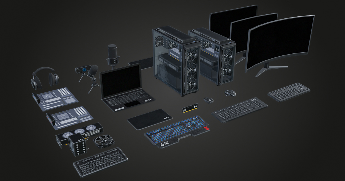 PC Pack Vol. 1 | 3D Props | Unity Asset Store