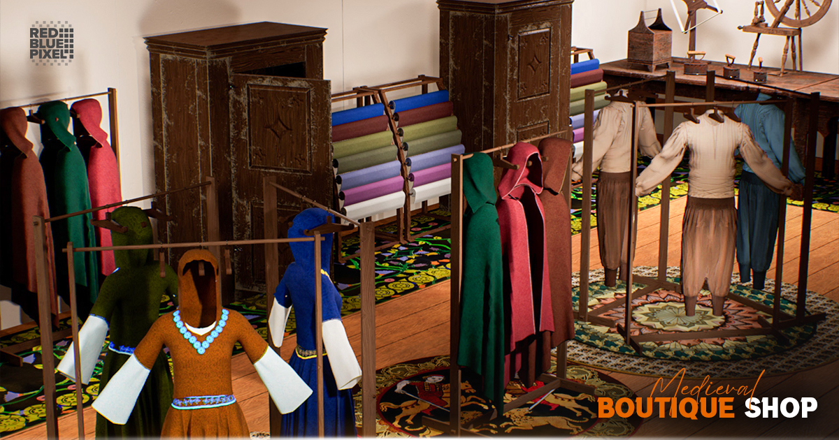 Medieval Boutique Shop | 3D 소품 | Unity Asset Store