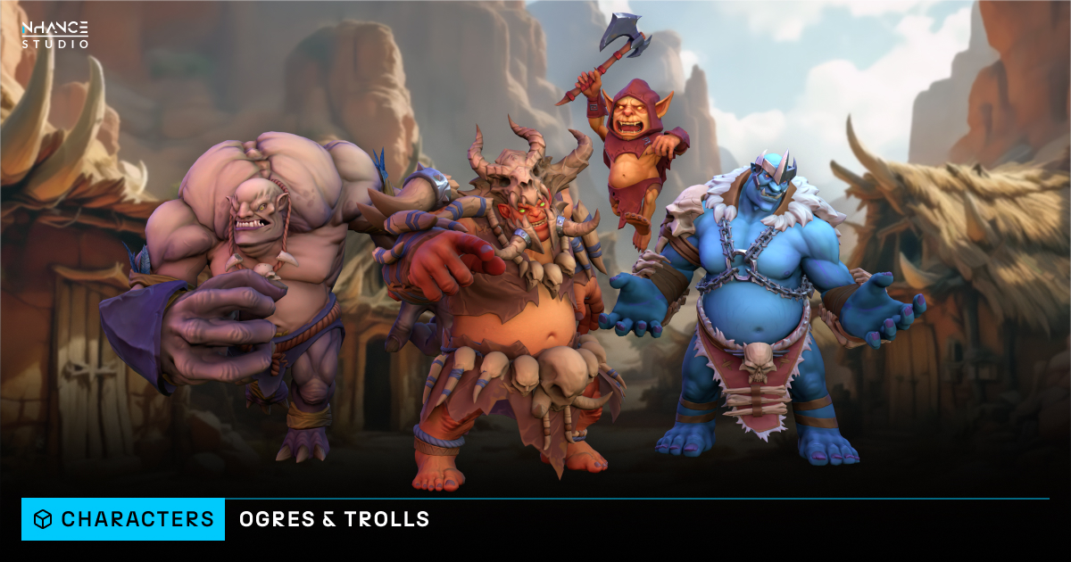 Stylized Ogres & Trolls Pack | Characters | Unity Asset Store