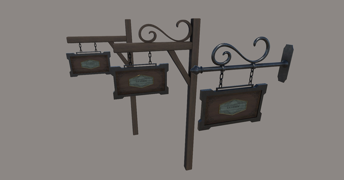 Medieval Signs | 3D Props | Unity Asset Store