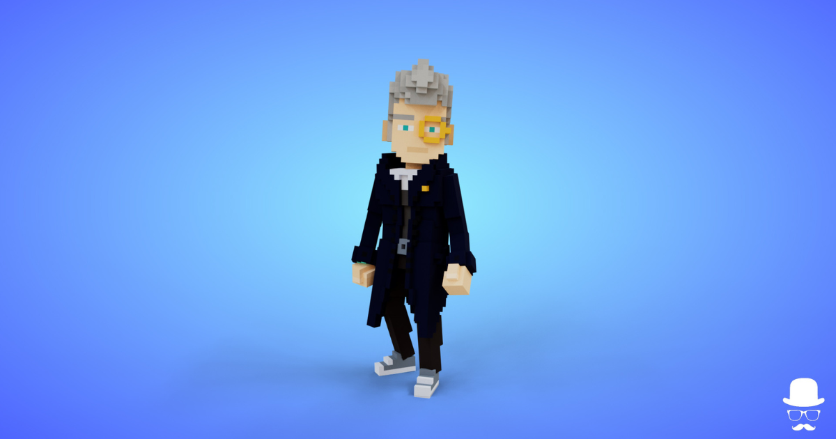 3D Voxel Model - Shadow Hunter Character | 3D Humanoids | Unity Asset Store