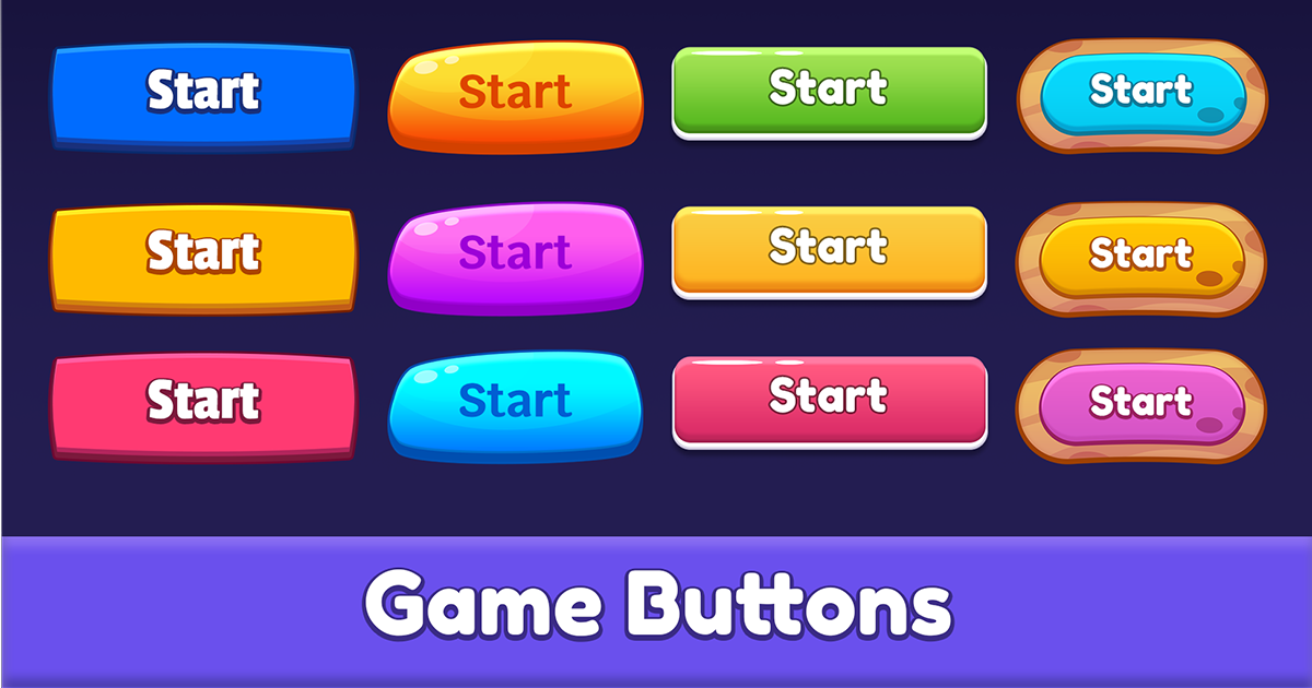 Game Set Buttons | 2D GUI | Unity Asset Store