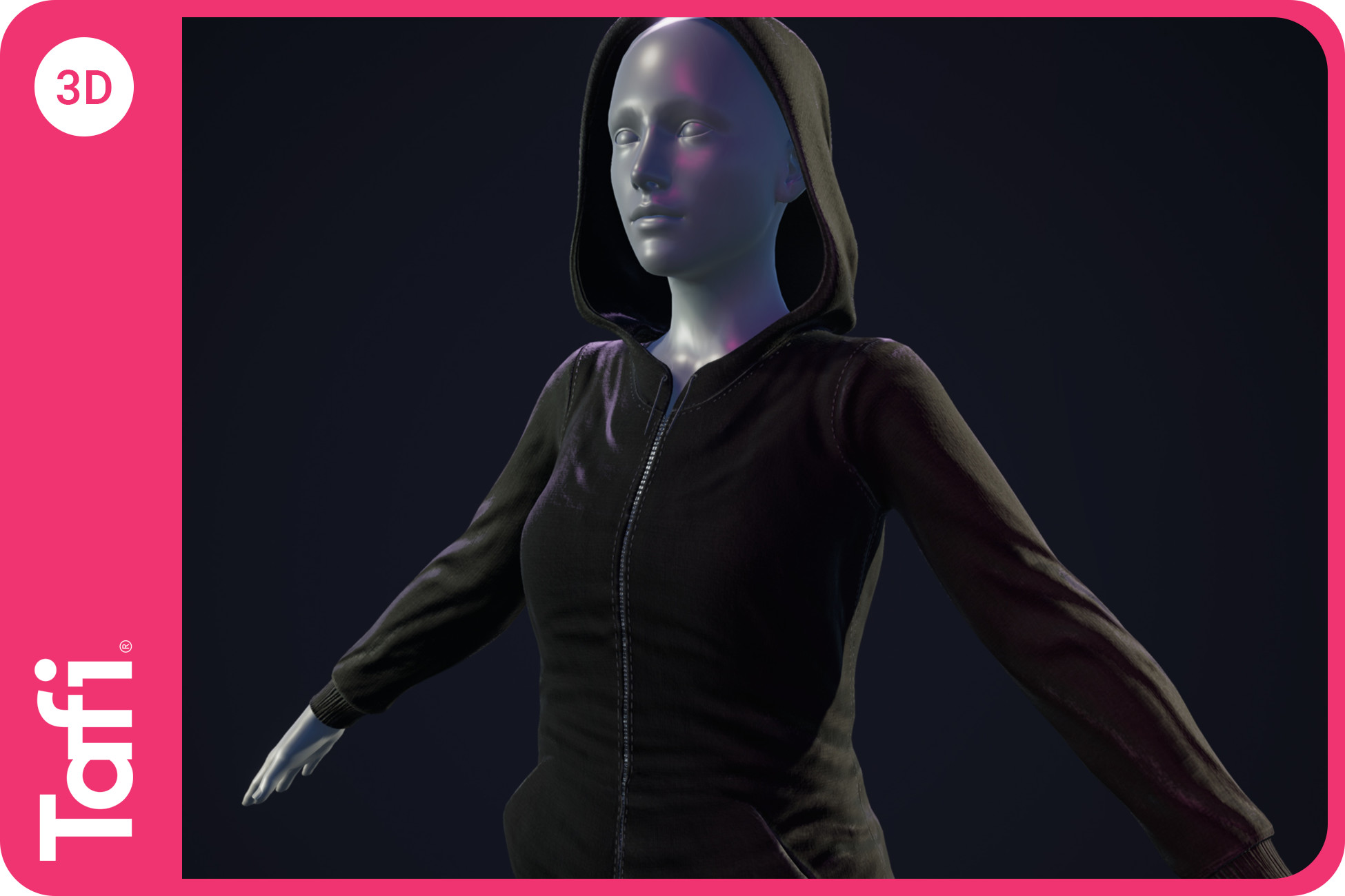 Gothy Punk Outfit Female from Tafi | 3D 의류 | Unity Asset Store