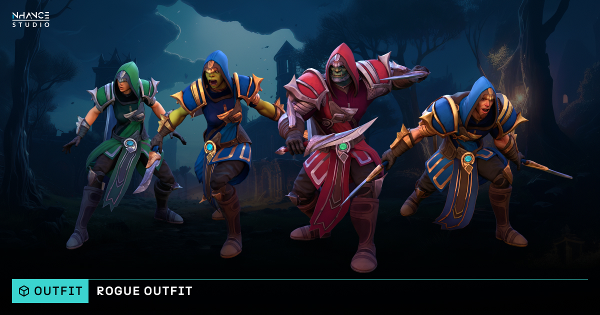 Stylized Rogue Outfit | 3D Characters | Unity Asset Store