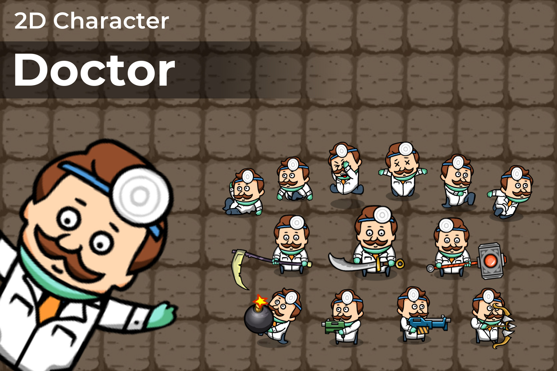 2D Character - Doctor | 2D Characters | Unity Asset Store