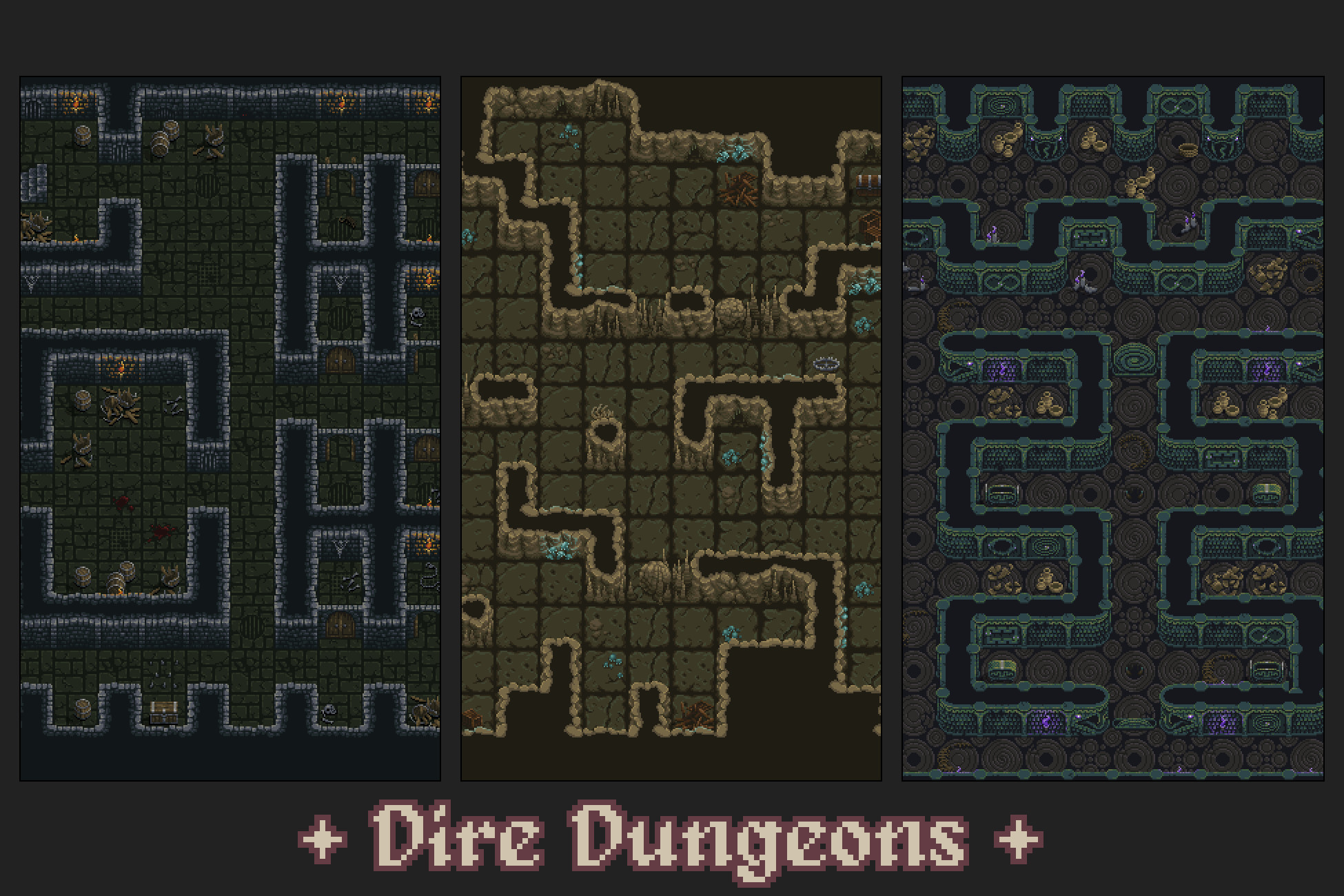 Dire Dungeons Tilesets | 2D Tiles | Unity Asset Store