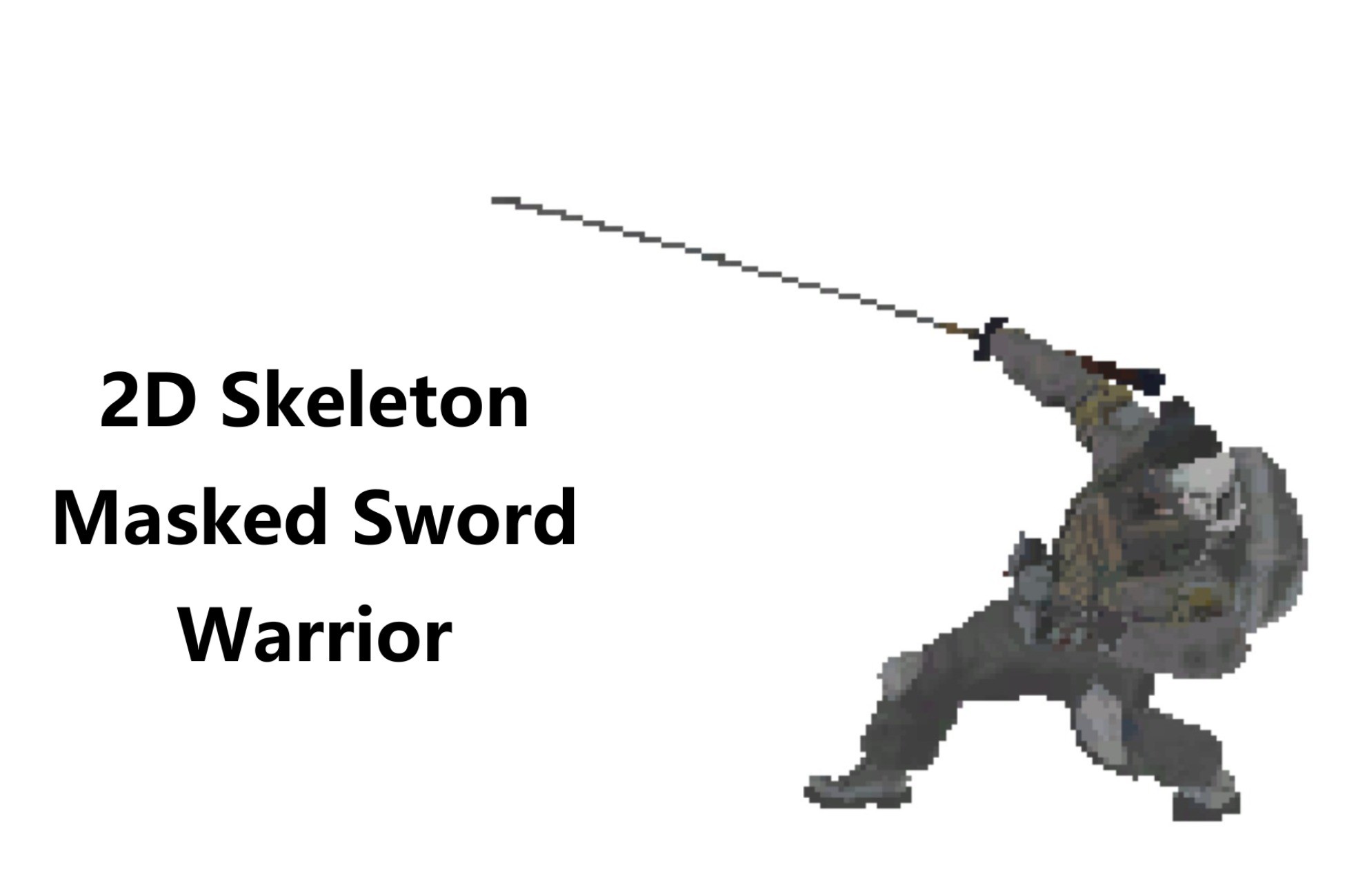 2D Skeleton Masked Sword Warrior Character | 2D 캐릭터 | Unity Asset Store
