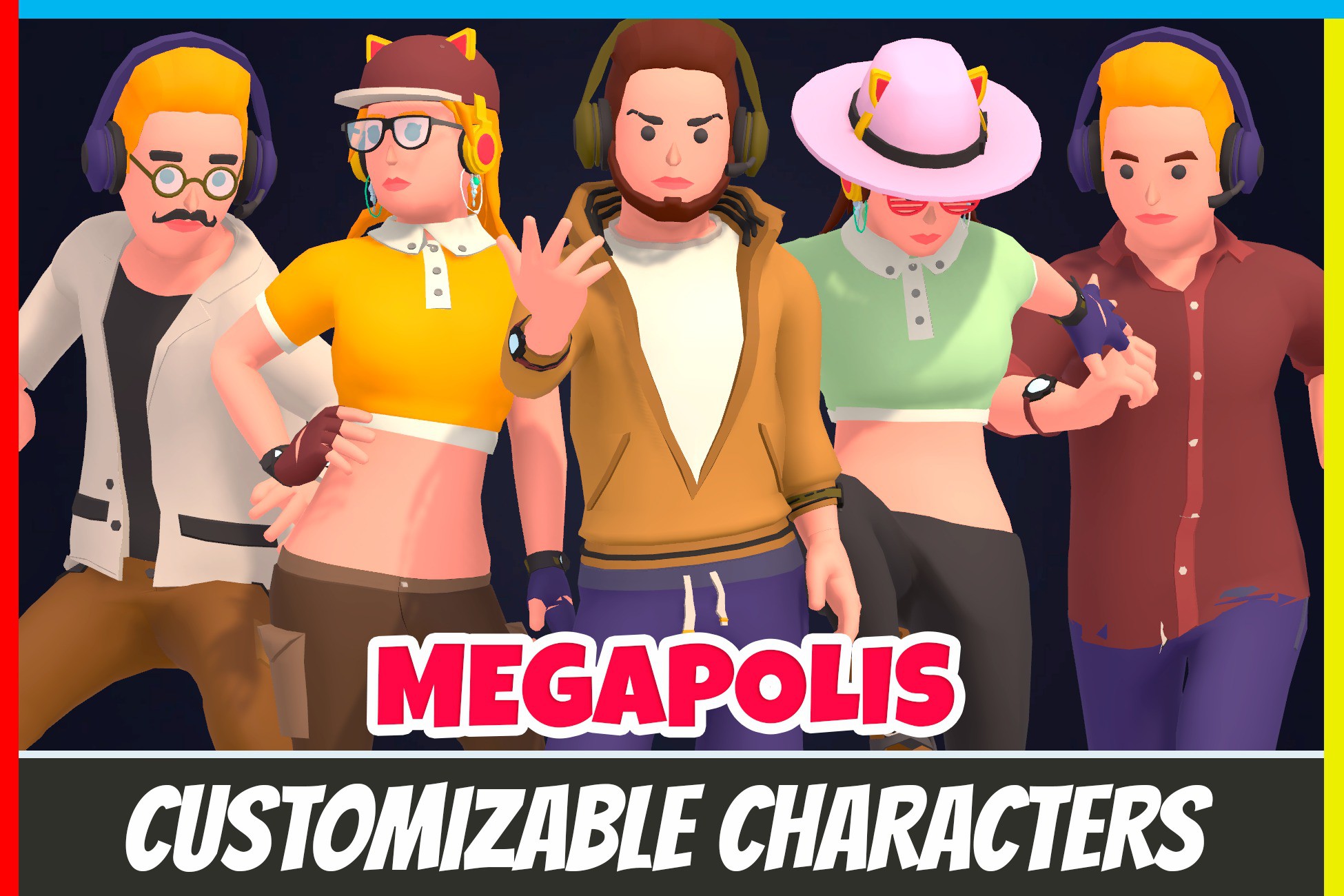 Customizable 3D City Characters Vol 4 | 3D Humanoids | Unity Asset Store