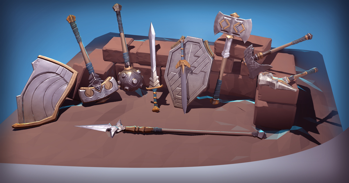 Fantasy Knight Weapons | 3D Weapons | Unity Asset Store
