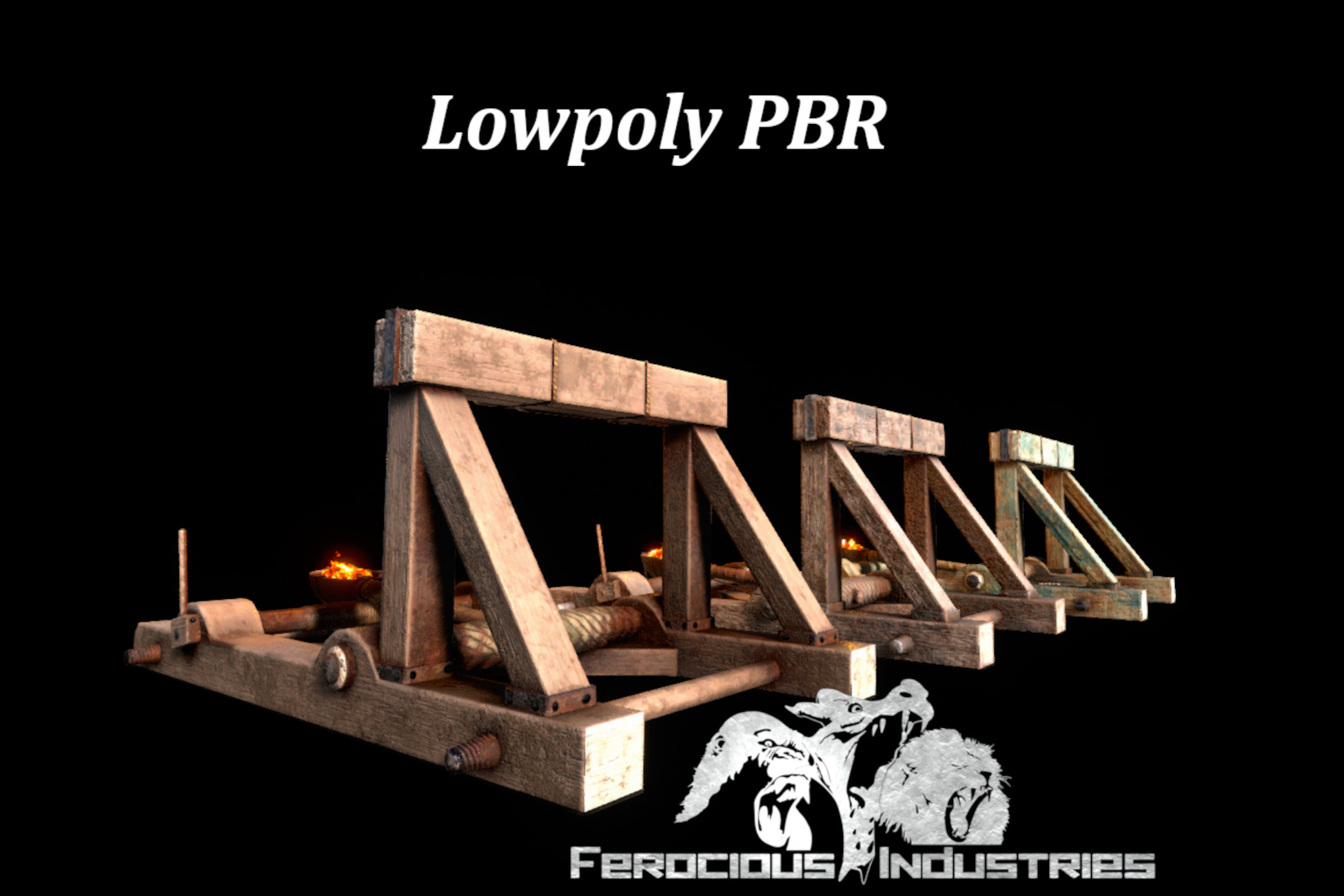 PBR Mangonel - Fealty II 4K | 3D Weapons | Unity Asset Store