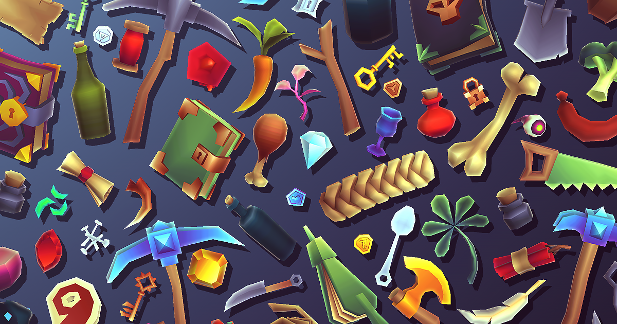 3D Items - Crafting Pack | 3D Props | Unity Asset Store