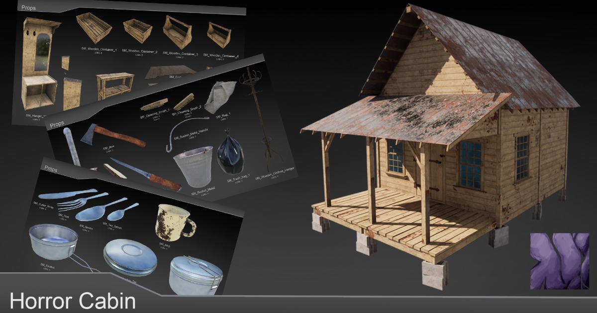 Horror Cabin – Asset Pack | 3D Environments | Unity Asset Store