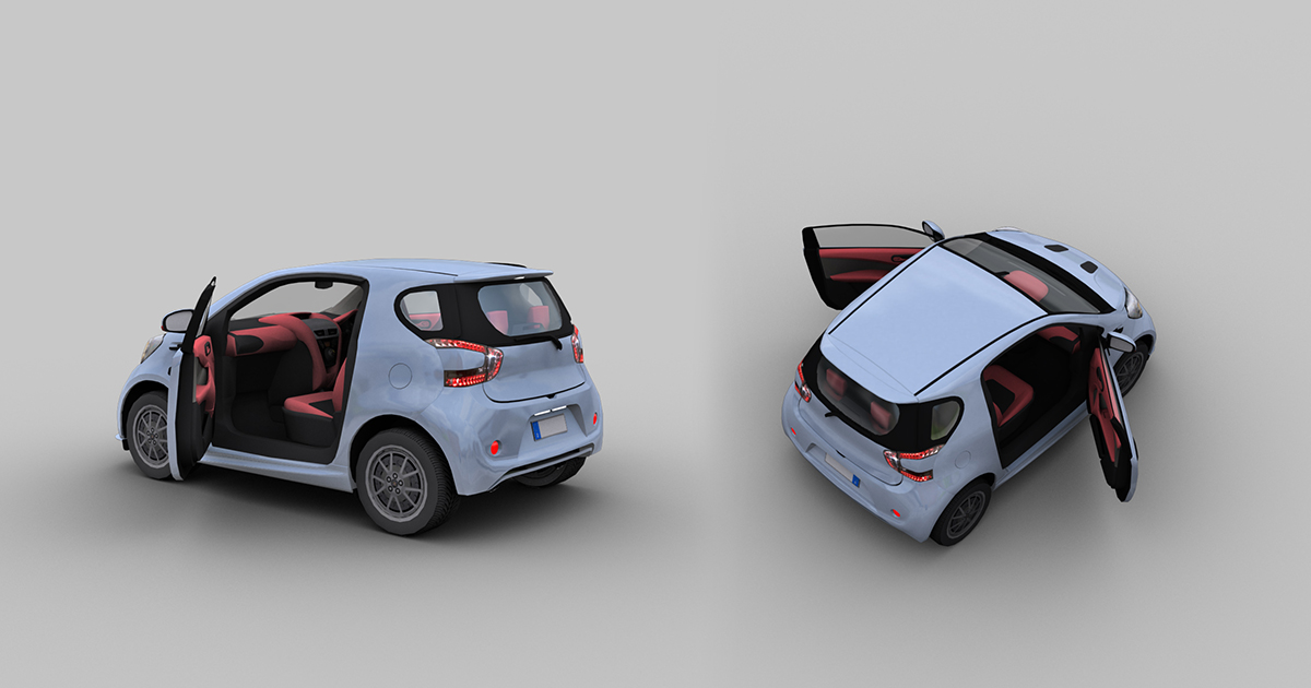 Car with Interior 26 | 3D Land | Unity Asset Store