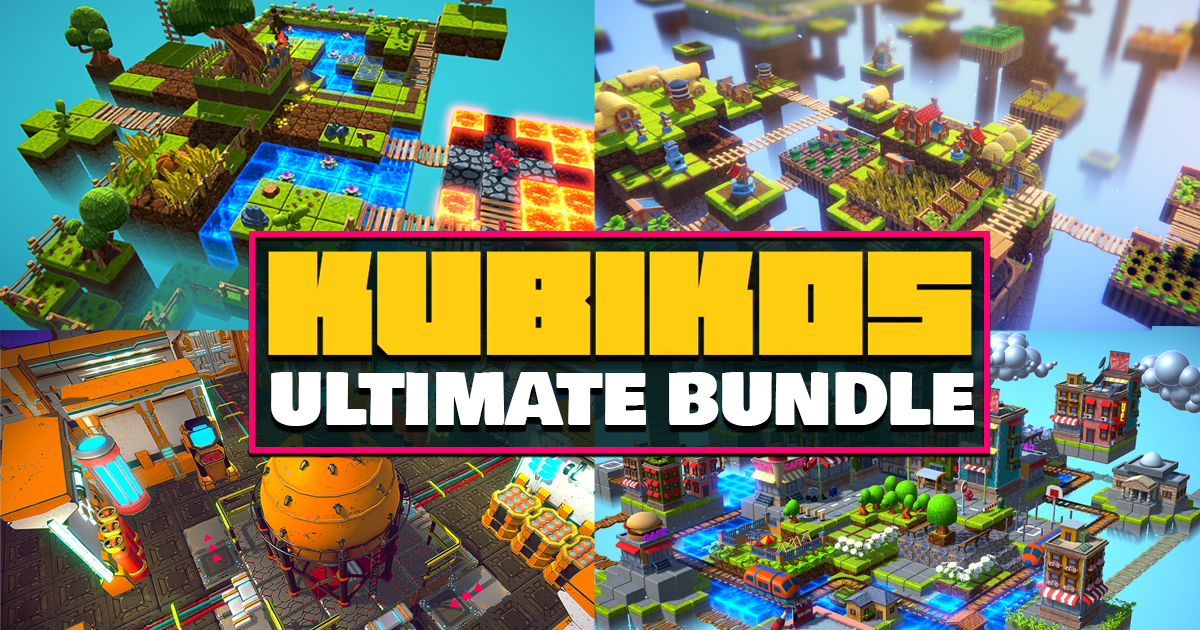 KUBIKOS Ultimate Bundle – Stylized Cube Worlds & Characters | 3D ...