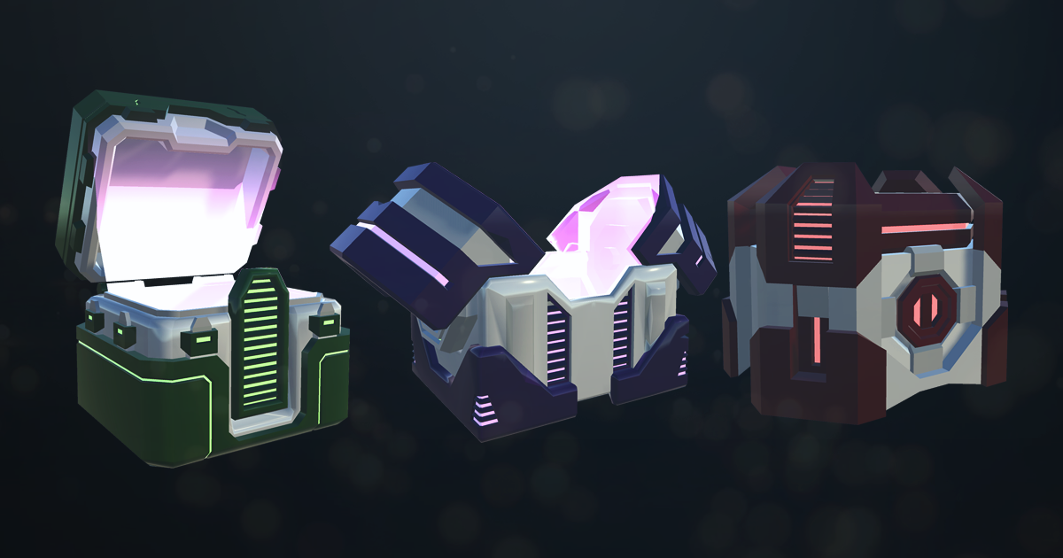 Lootboxes - SCIFI | 3D Props | Unity Asset Store