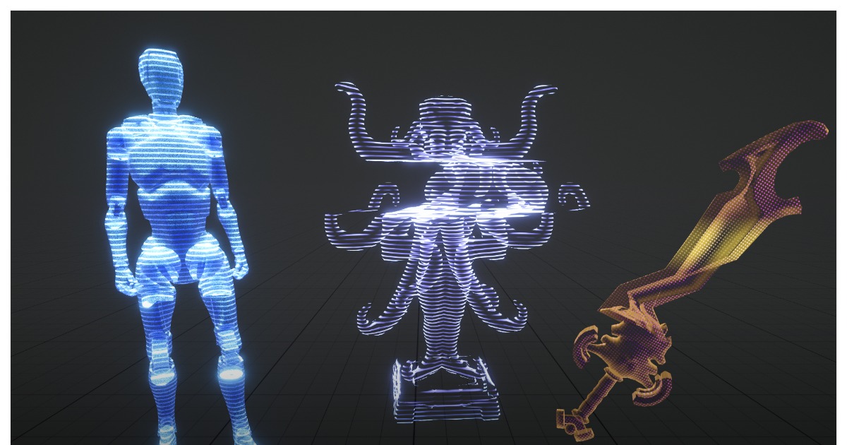 Hologram FX Pack | VFX Shaders | Unity Asset Store