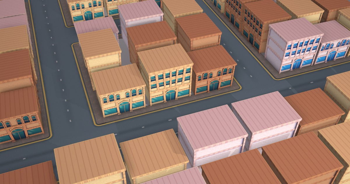FREE Cartoon Pack - Buildings | 3D Urban | Unity Asset Store