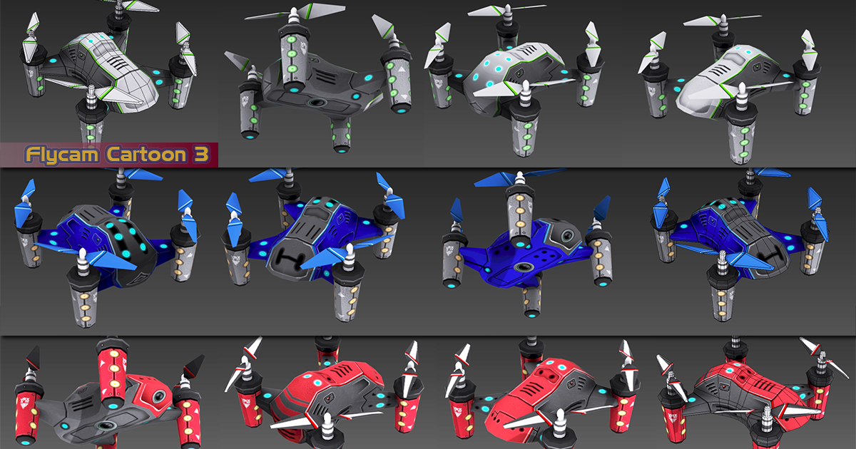 Flycam Cartoon 3 | 3D Air | Unity Asset Store