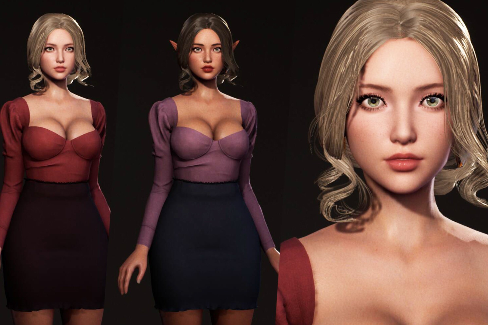 F2 Modern Girl Lily (HDRP / URP) | 3D Humanoids | Unity Asset Store