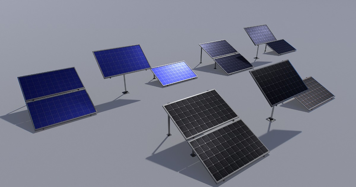 Solar panels pack | 3D Exterior | Unity Asset Store