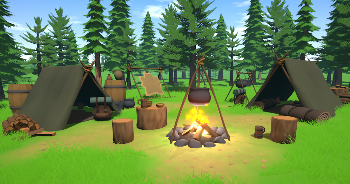 Hunting Camp - Fantasy Environment | 3D Historic | Unity Asset Store