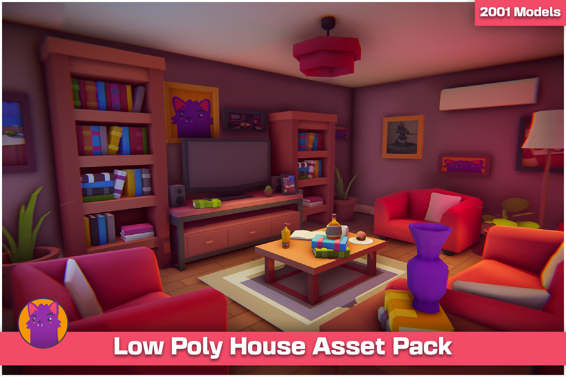 Low Poly House Interior | 3D Environments | Unity Asset Store