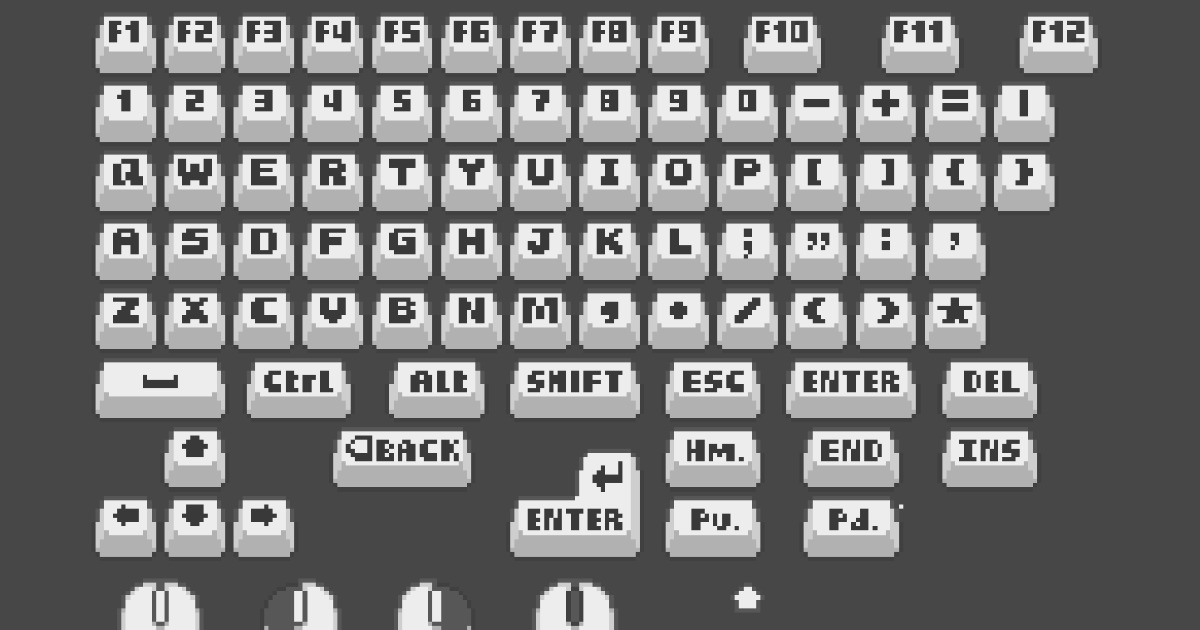 Pixel Keyboard & Mouse Input | 2D Icons | Unity Asset Store