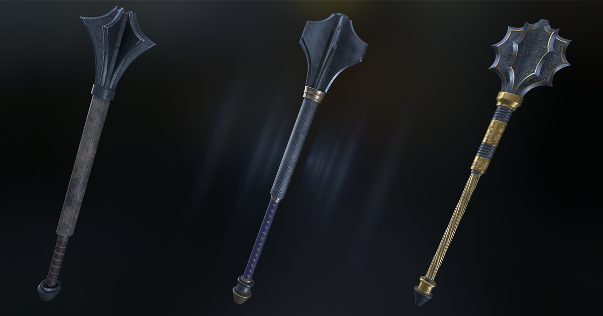 Medieval - Mace 3 - Models & Textures | 3D 武器 | Unity Asset Store