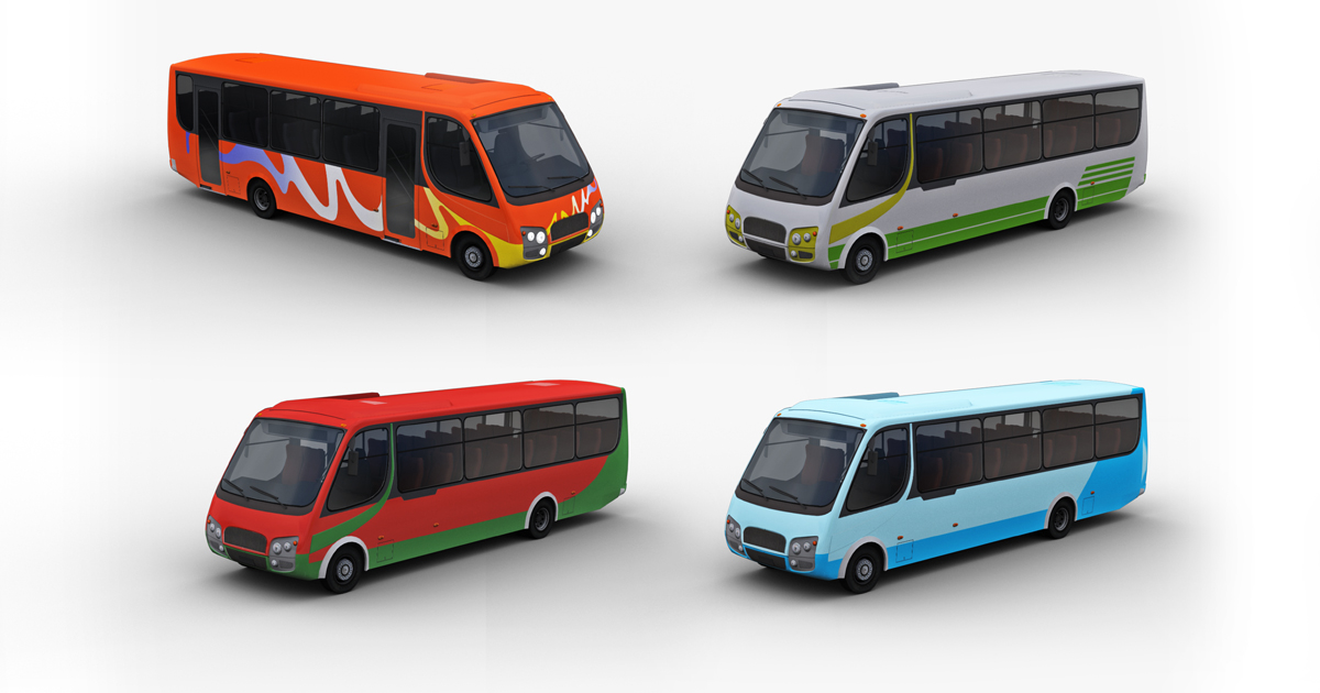 City Bus with Interior 8 | 3D Land | Unity Asset Store