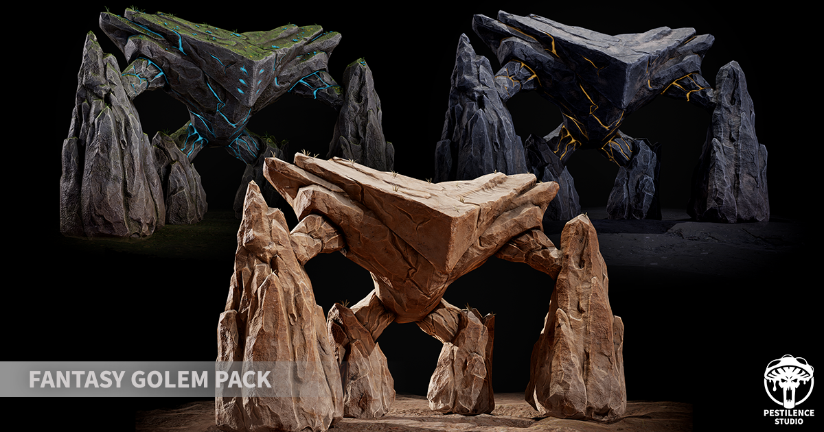 Fantasy Golem Pack | 3D Creatures | Unity Asset Store