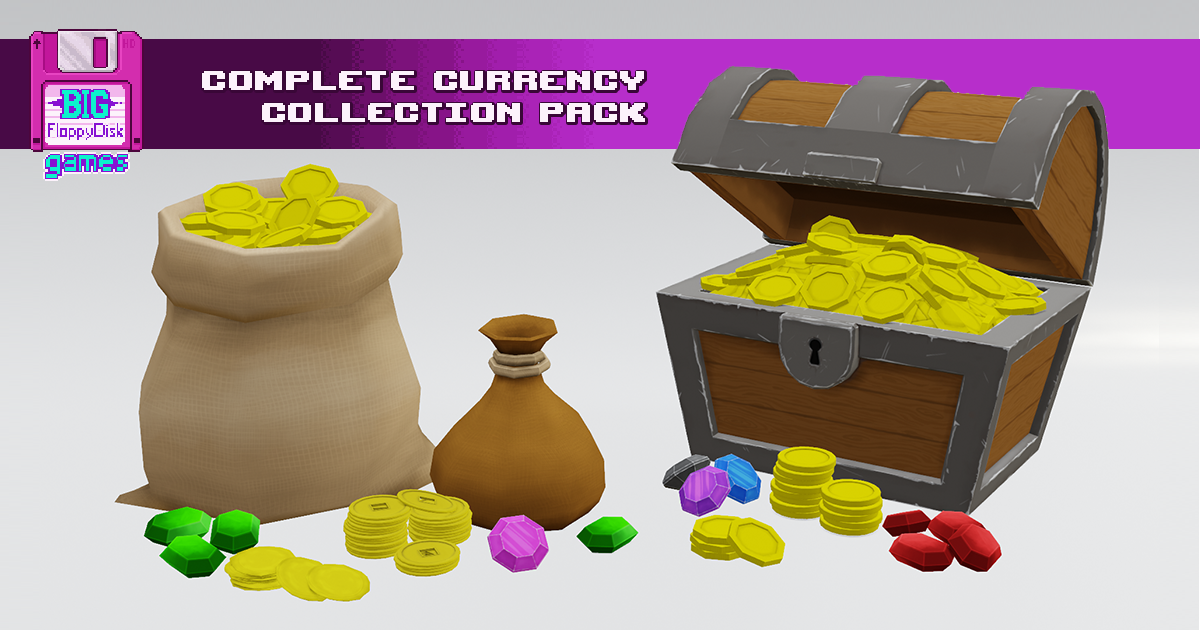 Complete Currency Collection Pack | 3D Props | Unity Asset Store