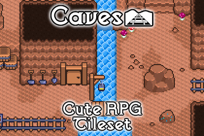 2D TopDown Caves Tileset - Fantasy Dreamland | Unity AssetStore Price ...