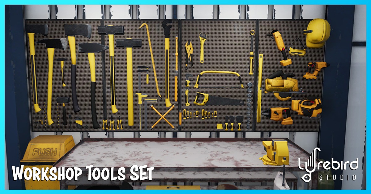 Workshop Tool Set | 3D Industrial | Unity Asset Store