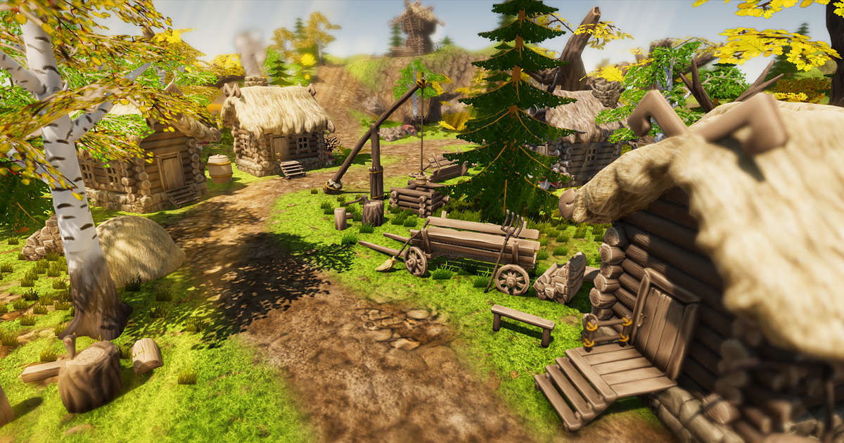 Stylized Village Construction Kit | 3D Environments | Unity Asset Store