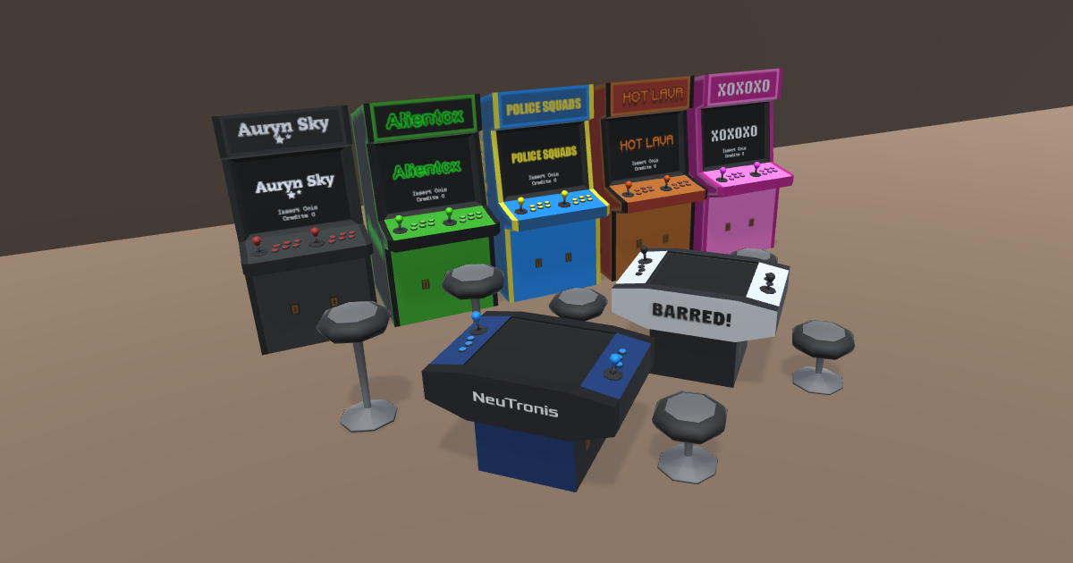 Arcade Machines Pack 01 - Lowpoly Pack | 3D Props | Unity Asset Store