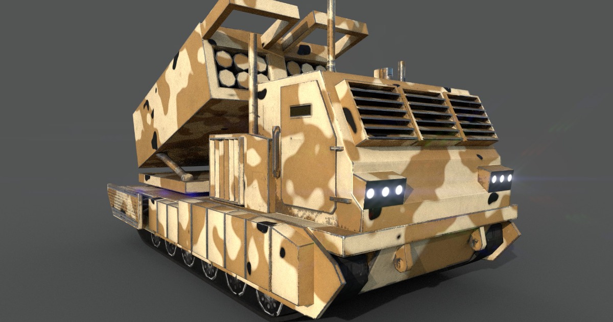 RTS: MLRS Artillery 01 | 3D Land | Unity Asset Store