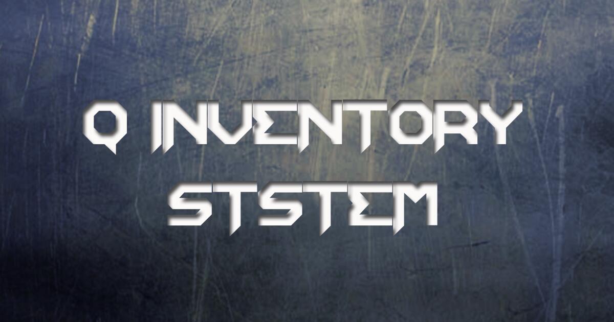 Q Inventory System | GUI Tools | Unity Asset Store