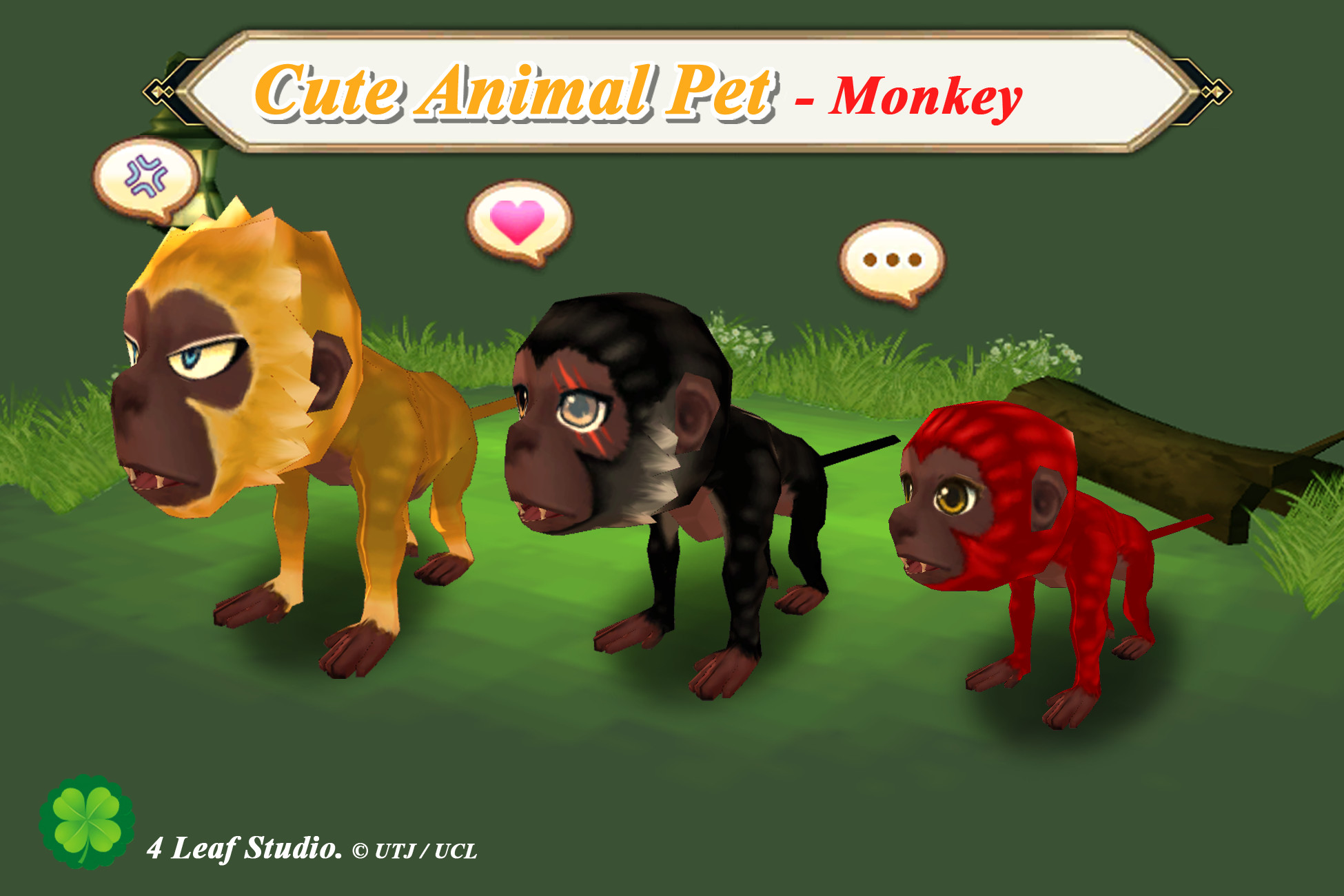Cute Animal Pet (Monkey) | 3D Animals | Unity Asset Store