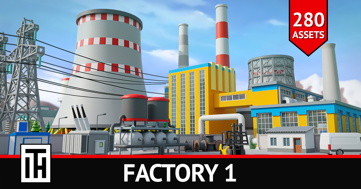 Factory 1 | 3D 工业场景 | Unity Asset Store