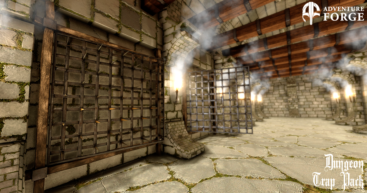 Dungeon Trap - Wall Spike Grate | 3D Props | Unity Asset Store