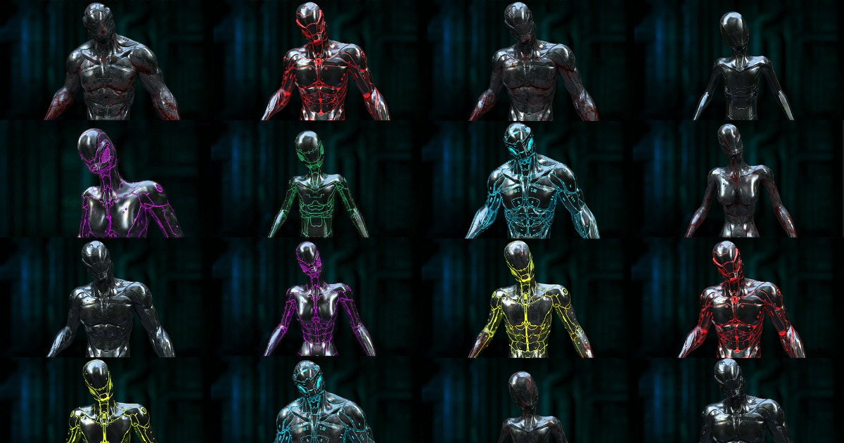 Nano-Cyborg Collection | 3D Humanoids | Unity Asset Store