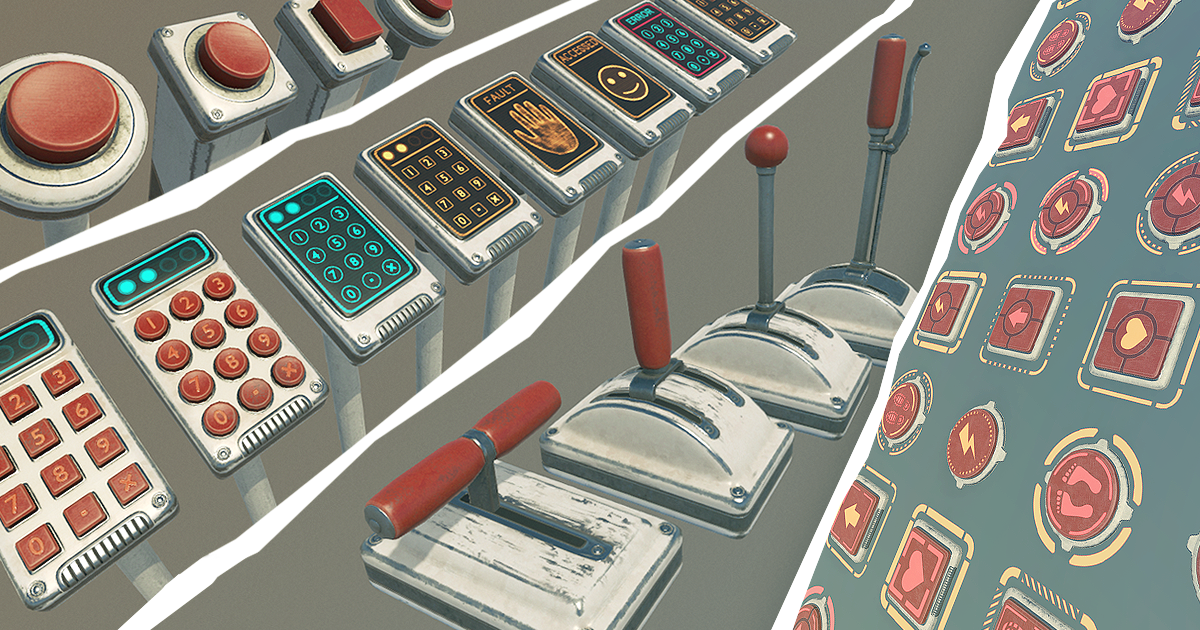 Buttons, Switches and Toggles | 3D Props | Unity Asset Store