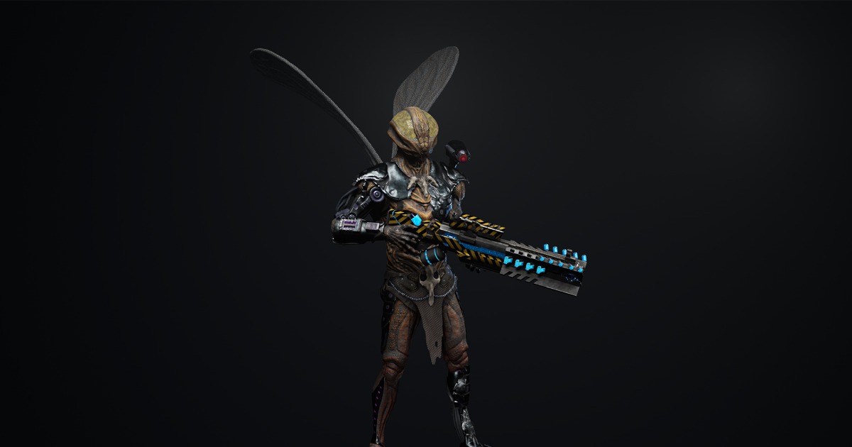 Fly sci fi | 3D Characters | Unity Asset Store